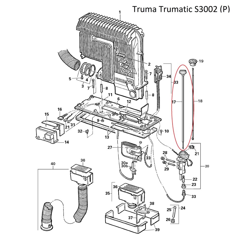 Truma Trumatic Bedienungsset für S3002